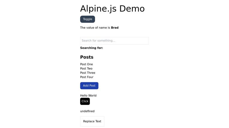 Alpine.js Demo
