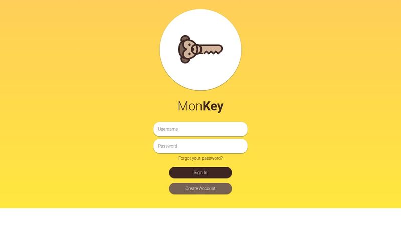 MonKey Login - Pure CSS