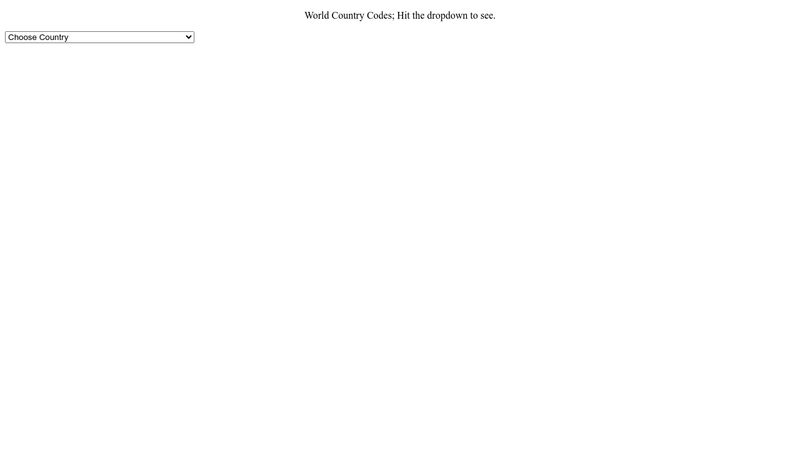 Country Code Dropdown country-code-dropdown