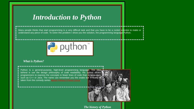 Introduction to Python