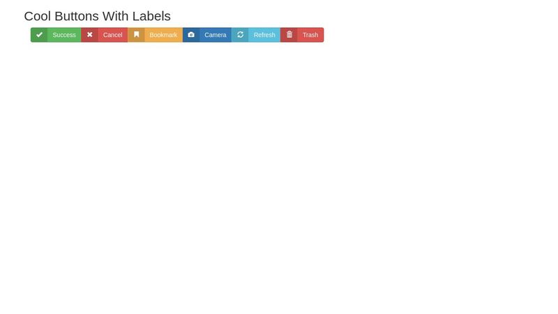 Bootstrap button group with icons