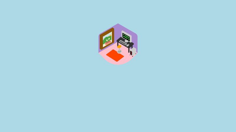 Pure CSS Isometric Room