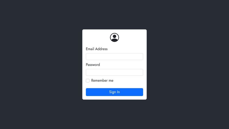 Login Page using Bootstrap