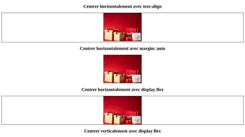Comment centrer une image en CSS