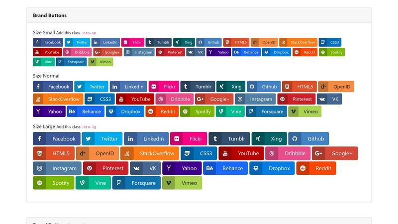Bootstrap Button With Icon - Button CSS