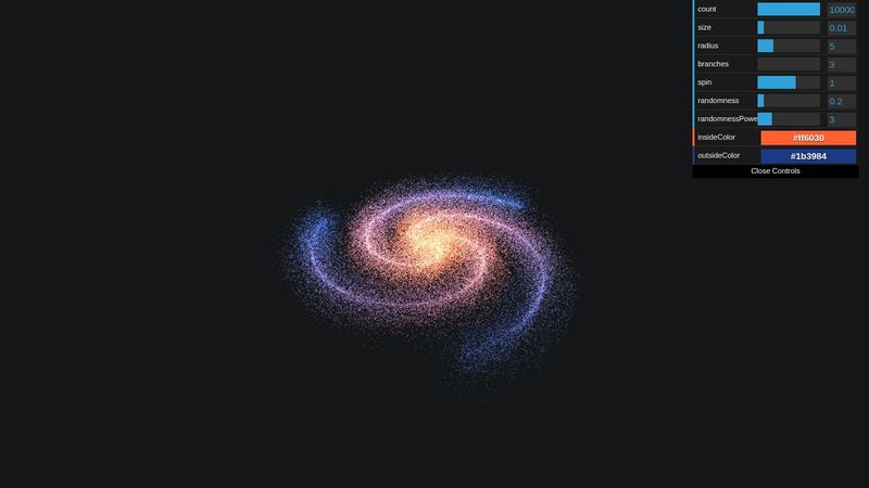Three JS - Galaxy generator