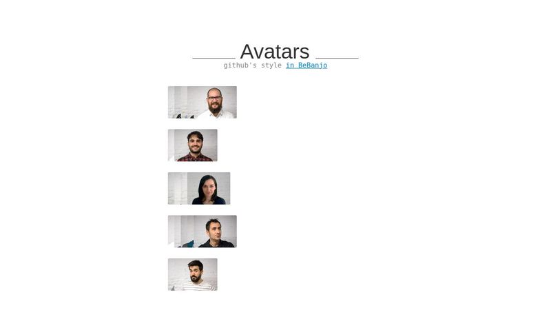 Avatars, github's style