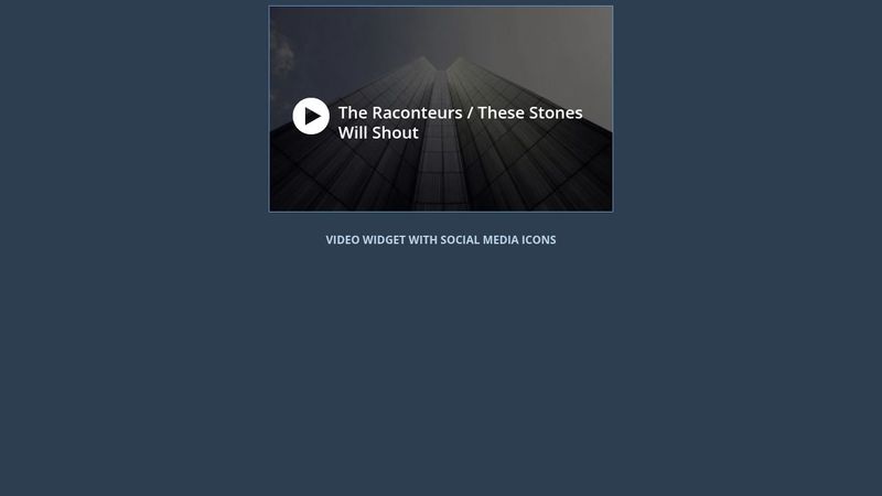 CodePen Video Widget With Social Media Icons codepen-video-widget-with-social-media-icons