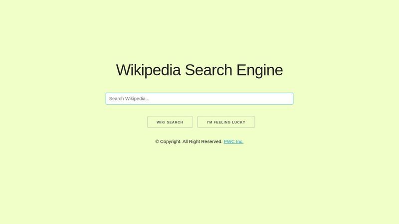 Wikipedia Search Engine
