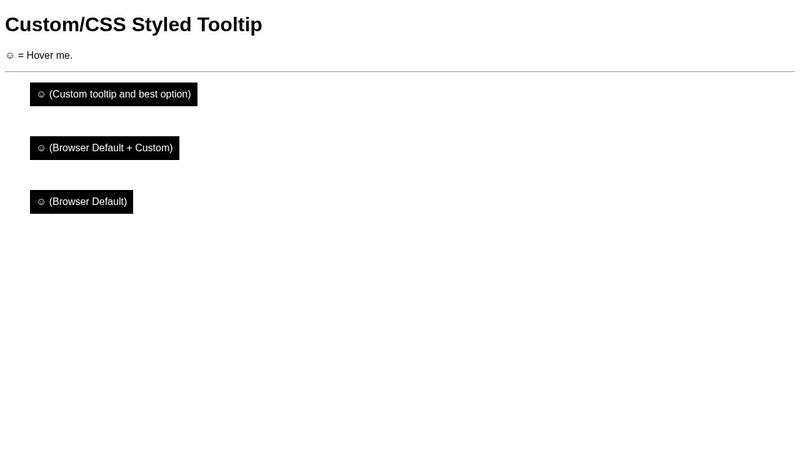 CSS Tooltip