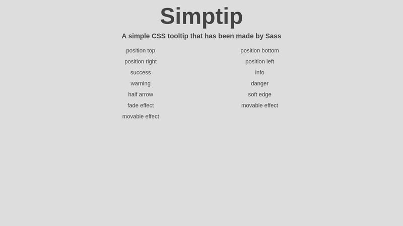 simple CSS tooltip