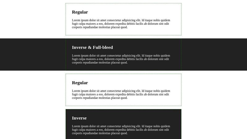 Full-Bleed background layout within Container - Simple CSS