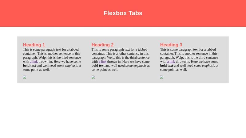 Flexbox Tabs
