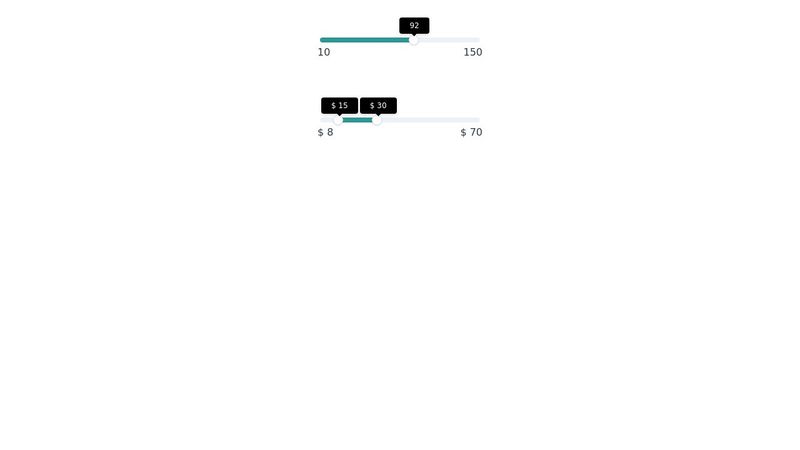 Tailwind range slider