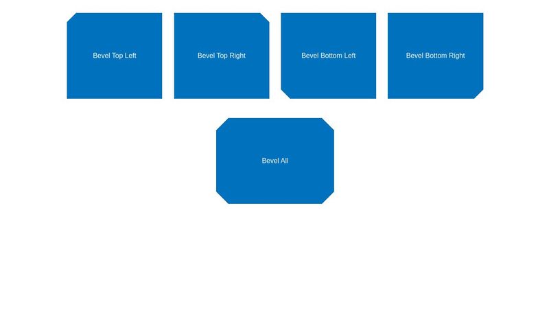Beveled Corners Element using only CSS