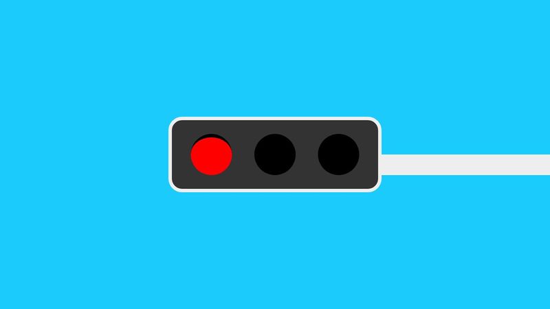 Animated traffic light example
