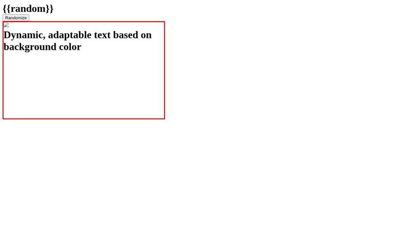 Text Colour Based on Image Background
