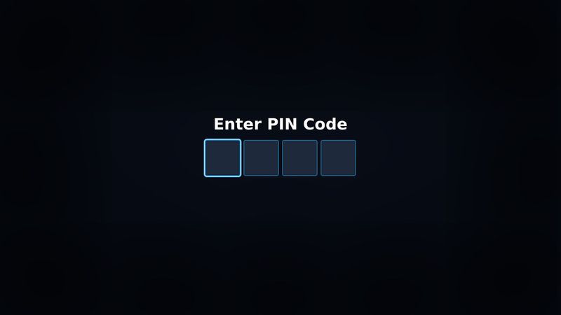 Vue pin code login page
