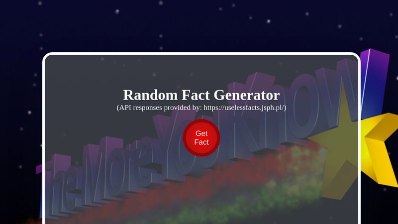 Random Fun Fact Generator