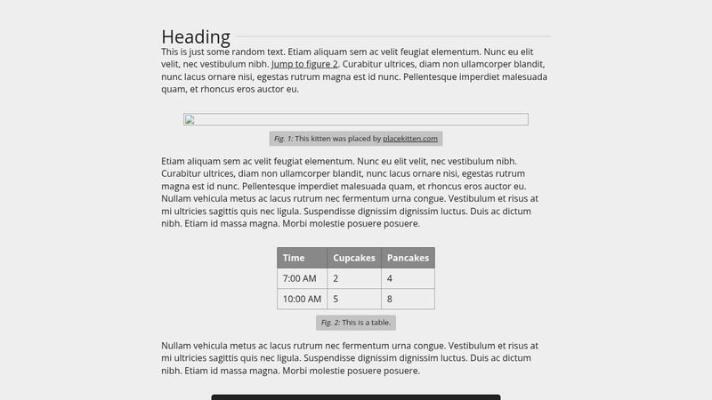 Pure Css Figure Numbering