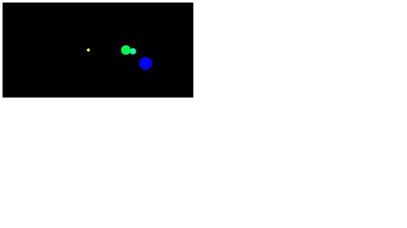 Bouncing balls animation using HTML5 canvas and javascript