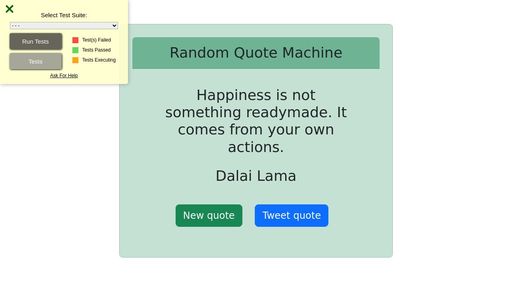 Random Quote Works On Codepen But Not When I Export It To Local Machine Javascript The