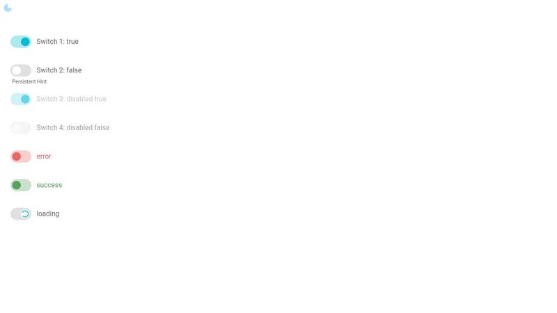 Vuetify Switch Examples