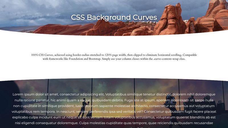 Responsive CSS Div Curve