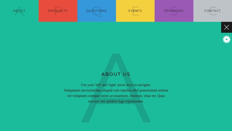 CodePen - Horizontal Tab Menu