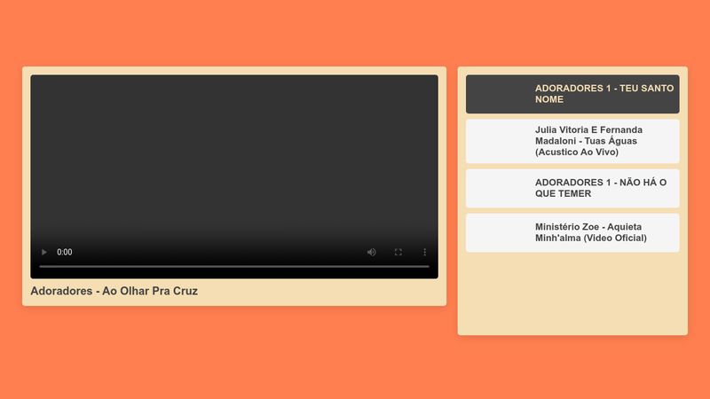 Responsive Video Playlist Using Html Css And Javascript