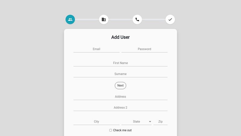 Multi Step Bootstrap Form