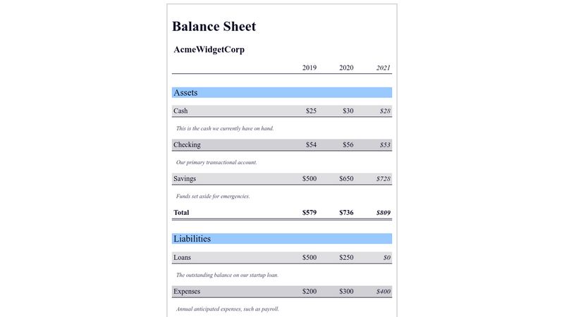 Balance Sheet freeCodeCamp balance-sheet-freecodecamp