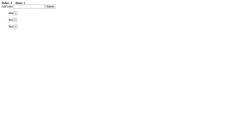 Simple Todo List React Simple Todo List React
