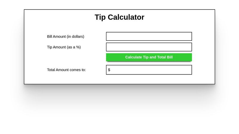 Simple Tip Calculator
