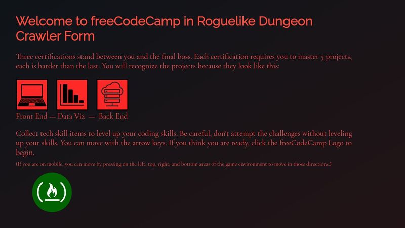 CodePen - freeCodeCamp: React Roguelike Dungeon Crawler