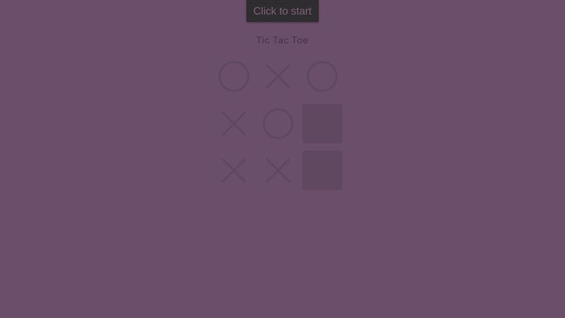 Tic tac Toe (Minimax algorithm AI)