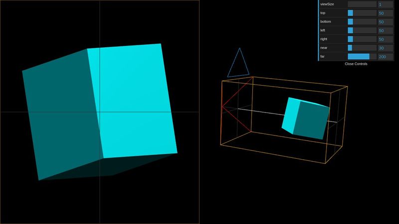 Threejs Orthographic Camera