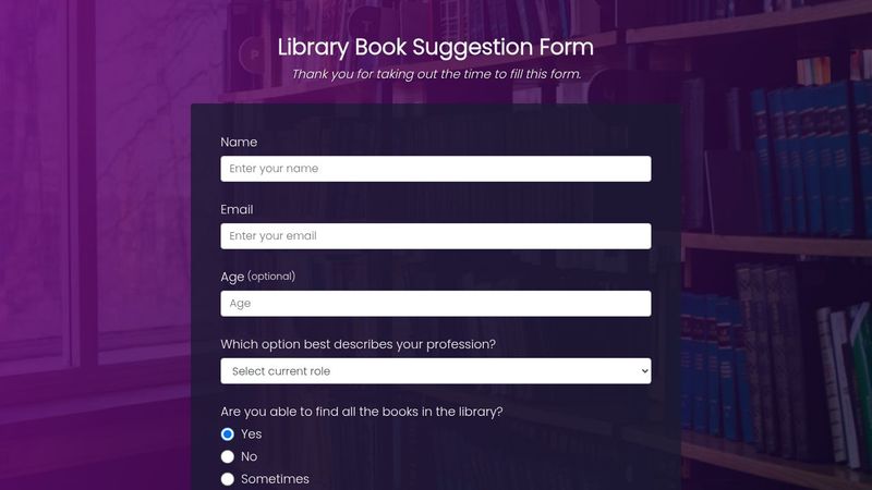 Library Form