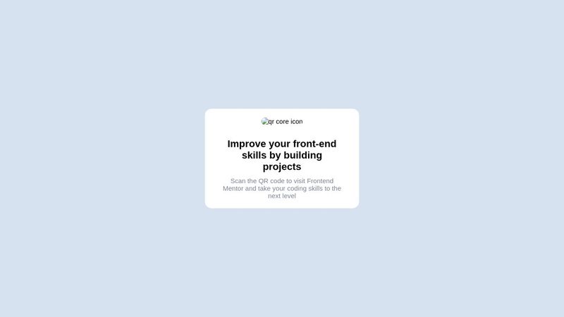 Qr Code Component Frontend Mentor Challenge