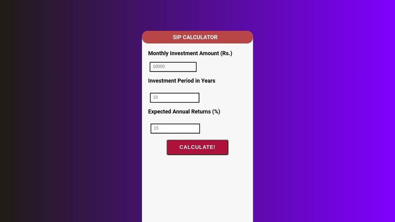 SIP_Calculator