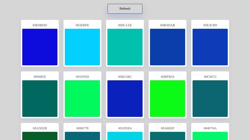 Random Color Palette Generator In Html Css And Javascript Mini Project