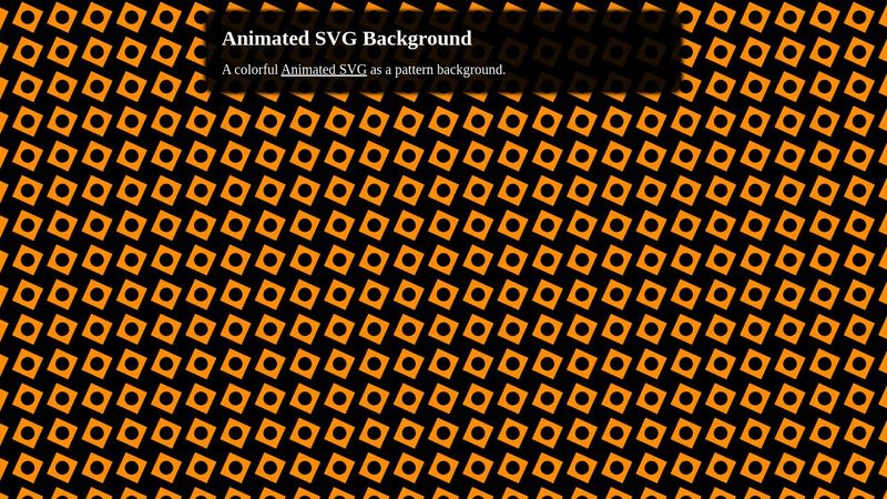 Animated SVG Background
