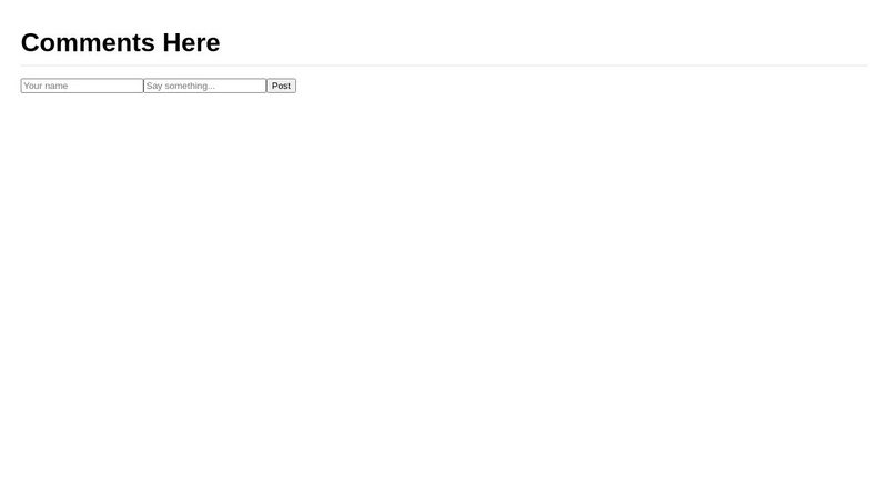 CodePen React Example Comment Box CodePen React Example Comment Box