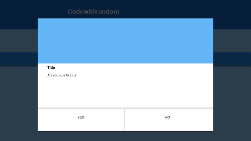 Simple Pop-up windows