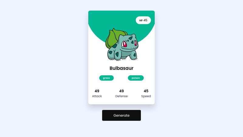 Pokemon Card using HTML, CSS & JS