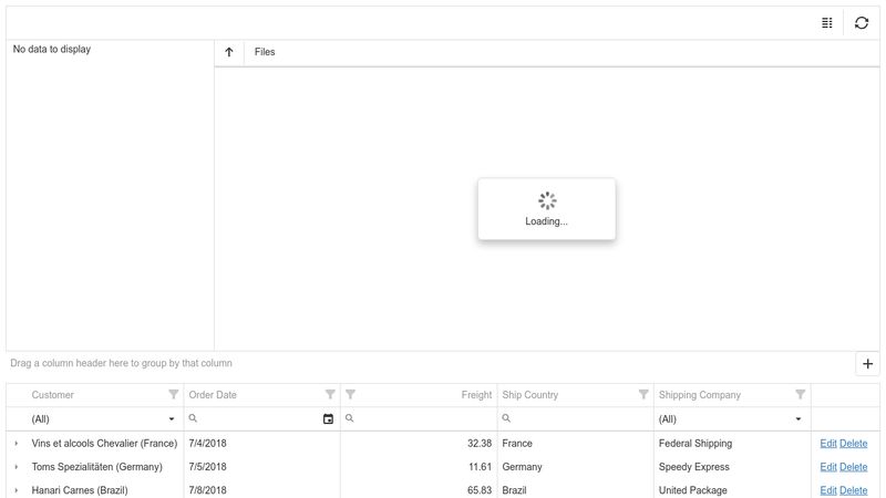 Hierarchical Js Structure Devextreme File Manager