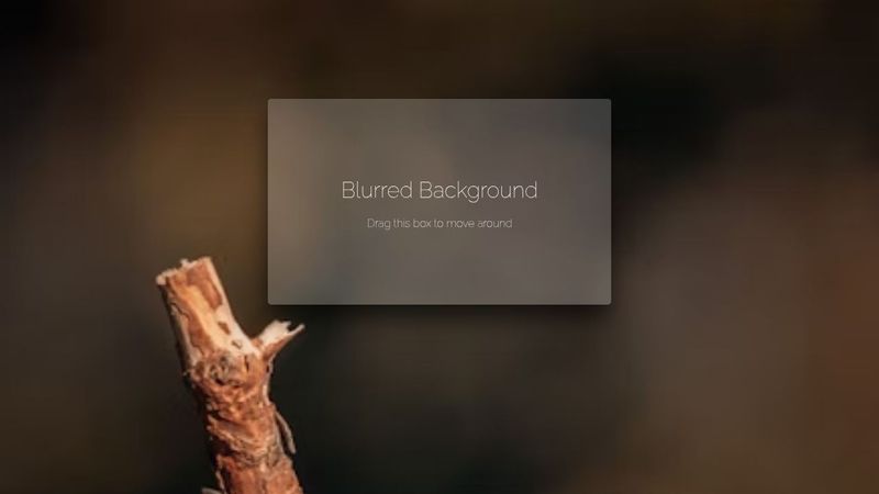 Blurred Background CSS