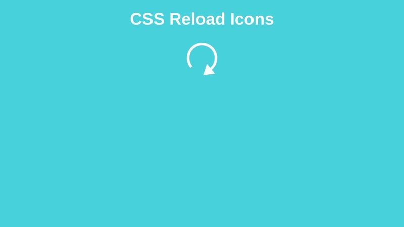 CSS Reload Icons