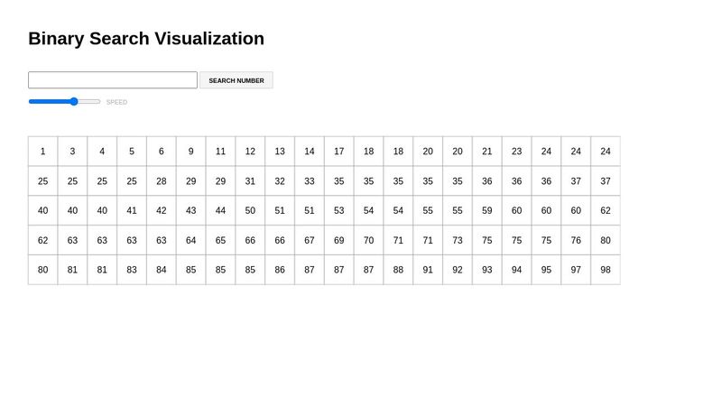 Binary Search Visualization