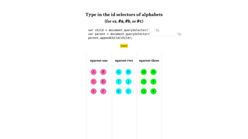 JS - appendChild() method